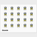 GREGORY FAMILY CREST - GREGORY COAT OF ARMS CLASSIC ROUND STICKER | Zazzle