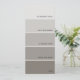 Greige Paint Swatch New Address Announcement | Zazzle