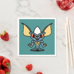 Gremlins | Stripe Cute Comic Character Napkins | Zazzle