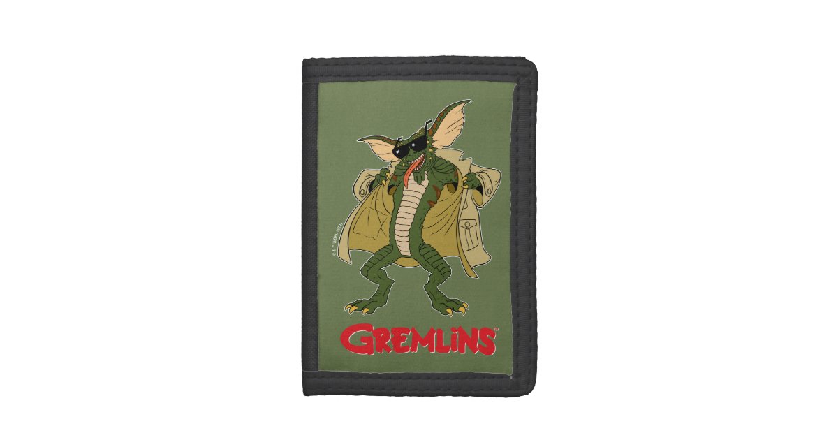 Gremlins | Stripe Trench Coat Flash Trifold Wallet | Zazzle