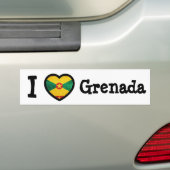 Grenada Flag Bumper Sticker | Zazzle