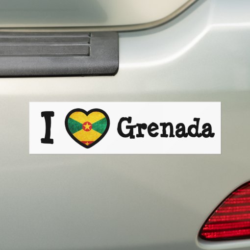 Grenada Flag Bumper Sticker | Zazzle