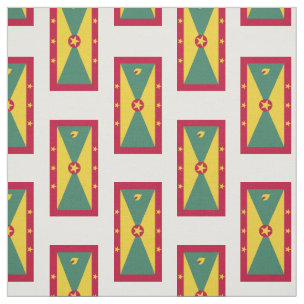Grenada Flag Fabric | Zazzle