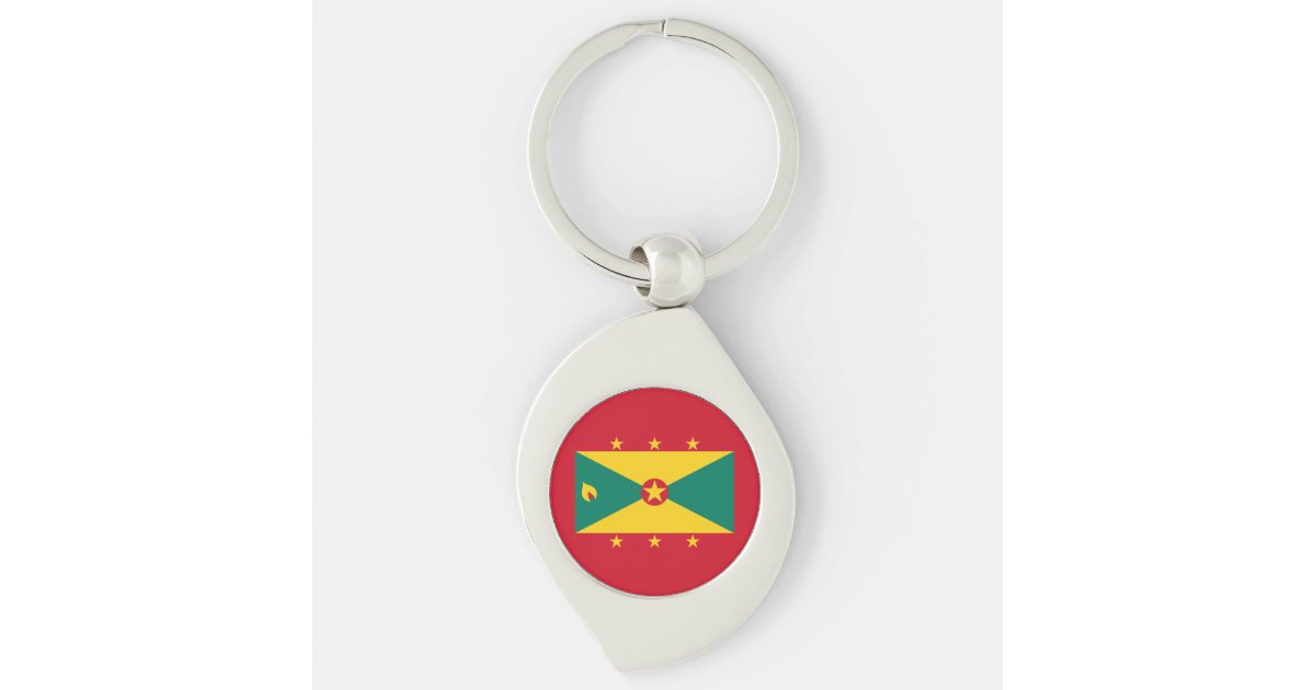 Grenada Flag Keychain | Zazzle
