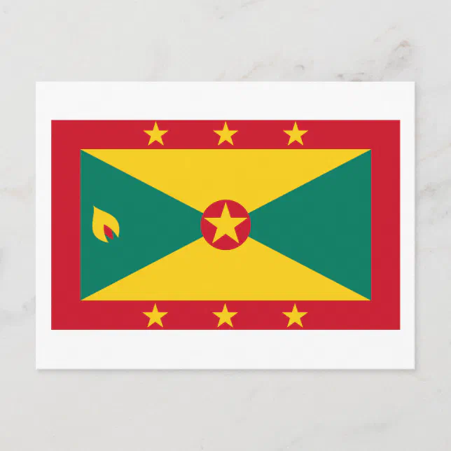 Grenada Flag Postcard | Zazzle