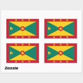 Grenada/Grenadan/Grenadian Flag Rectangular Sticker | Zazzle