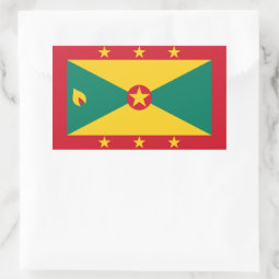 Grenada/Grenadan/Grenadian Flag Rectangular Sticker | Zazzle