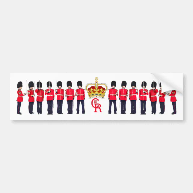 Grenadier Guardsmen Crown and Monogram Bumper Sticker | Zazzle