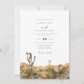 GRETA Watercolor Joshua Tree Photo Wedding Invitation | Zazzle