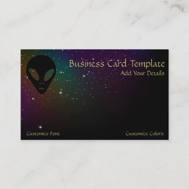 Grey Alien - Logo Ancient Alien Business Card | Zazzle