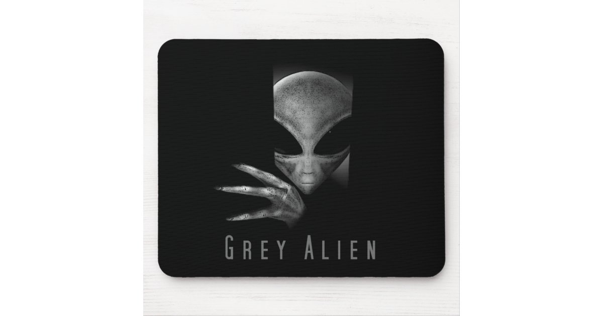 GREY ALIEN MOUSE PAD | Zazzle