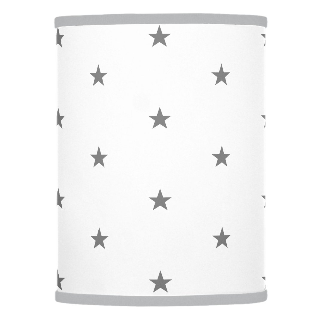 Grey and White Star Lamp Shade | Zazzle
