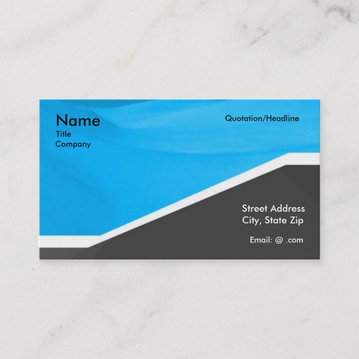 Grey Blue Professional Business Card | Zazzle.com