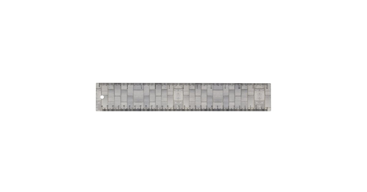 Grey Brick Cement Sidewalk Ruler | Zazzle