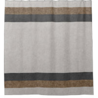 Grey Brown Tan Taupe Stripe Color Block Shower Curtain Zazzle