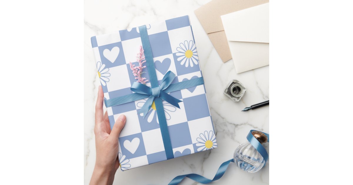 Grey Checkered Wrapping Paper | Zazzle