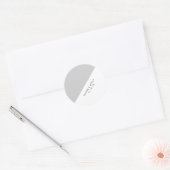 Grey circle sticker | Zazzle