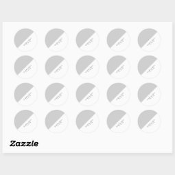Grey circle sticker | Zazzle