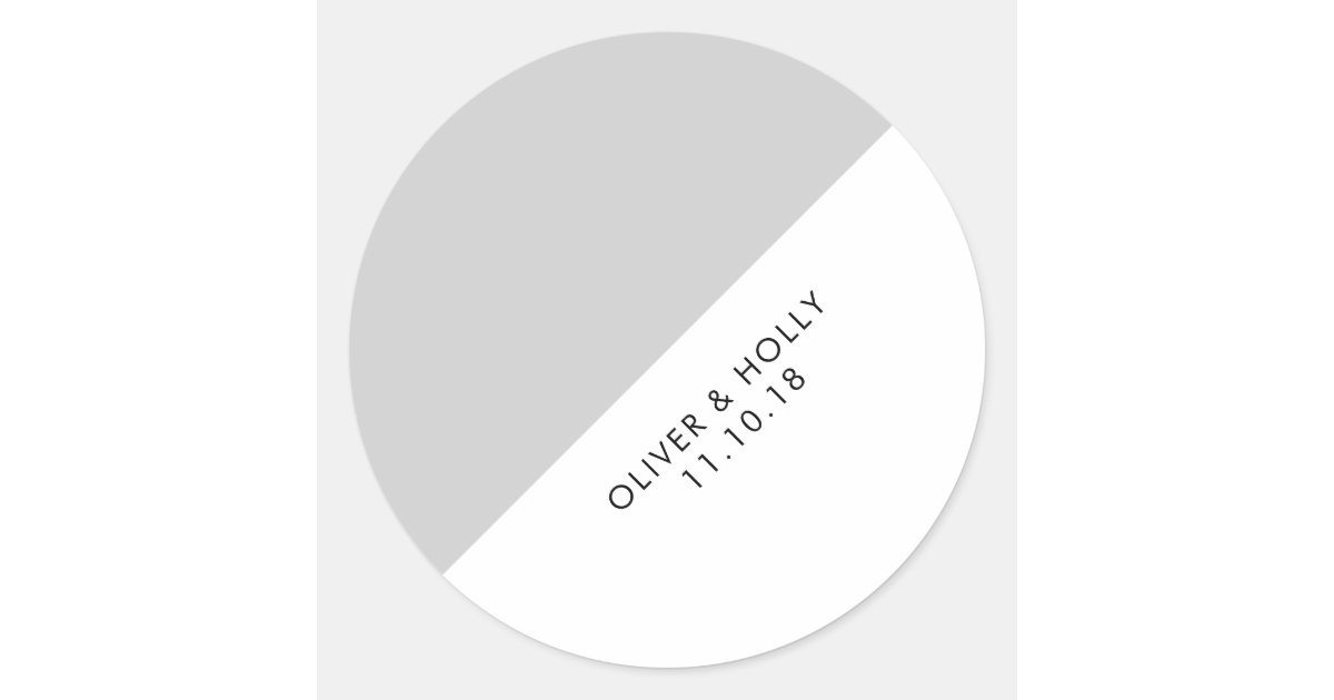 Grey circle sticker | Zazzle