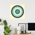 Grey Combination Bullseye by Shirley Taylor Poster | Zazzle