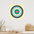 Grey Combination Bullseye by Shirley Taylor Poster | Zazzle