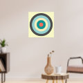 Grey Combination Bullseye by Shirley Taylor Poster | Zazzle