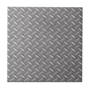 Diamond Plate Decorative Ceramic Tiles | Zazzle