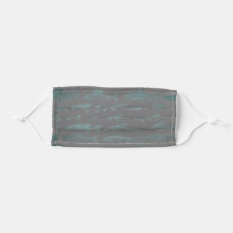 Grey Fish Adult Cloth Face Mask | Zazzle