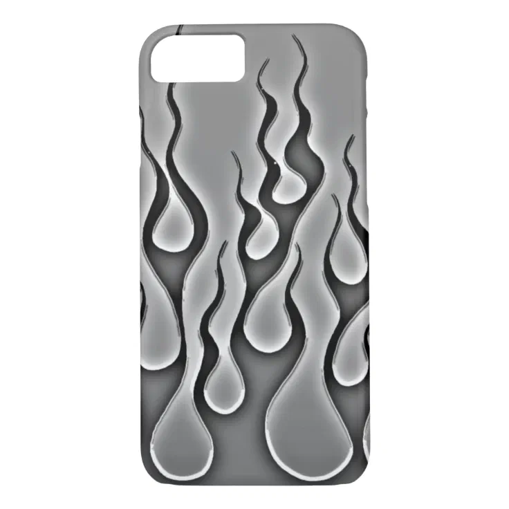 Grey Ghost Flames Phone Case | Zazzle