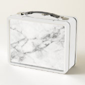 Grey Marble Personalized Lunch Box | Zazzle
