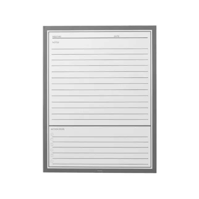 Grey Meeting Notes | Zazzle