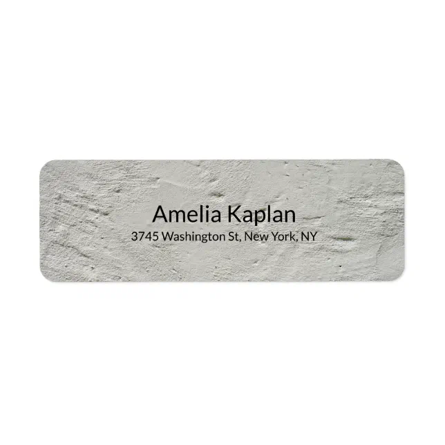 Grey Modern Plain Minimalist Professional Label | Zazzle