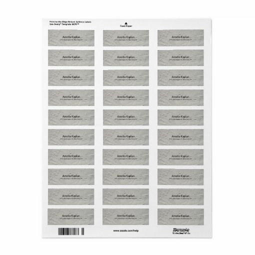 Grey Modern Plain Minimalist Professional Label | Zazzle