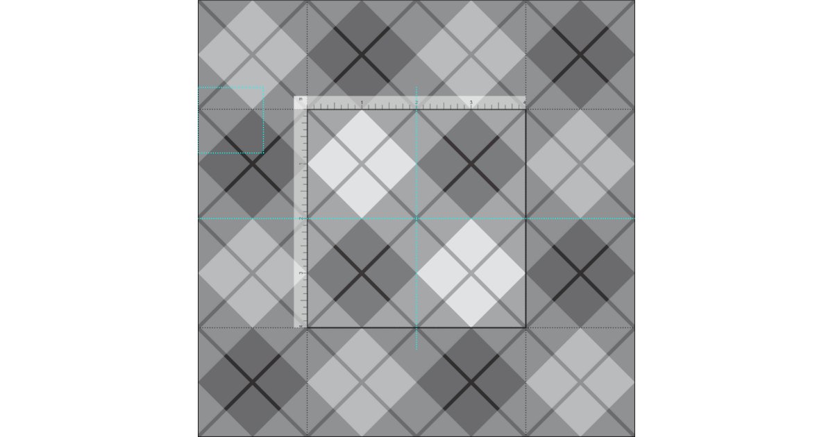 Grey Plaid Fabric | Zazzle