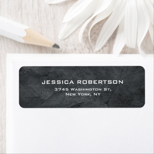 Grey Plain Elegant Modern Trendy Label | Zazzle