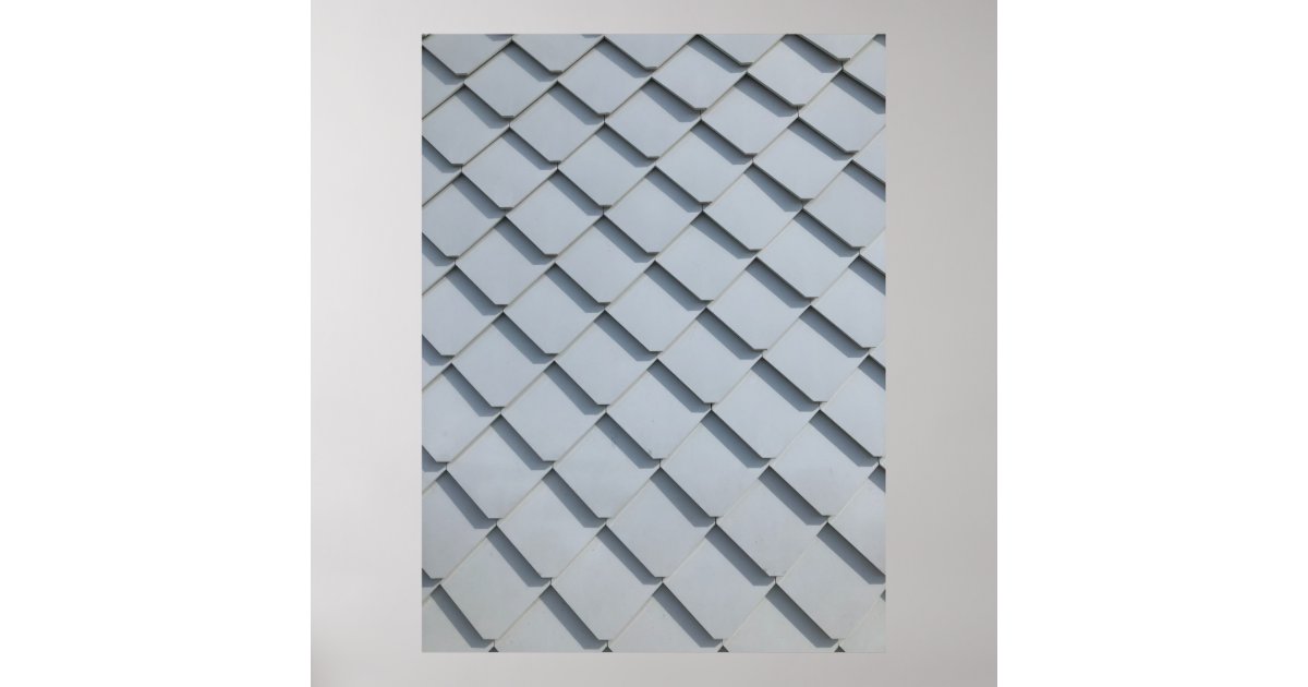 Grey roof shingles poster | Zazzle