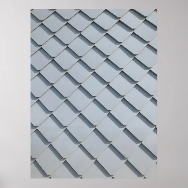 Grey roof shingles poster | Zazzle