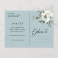 GREY SUBTLE IVORY WHITE FLORAL BUNCH SAVE THE DATE ANNOUNCEMENT ...
