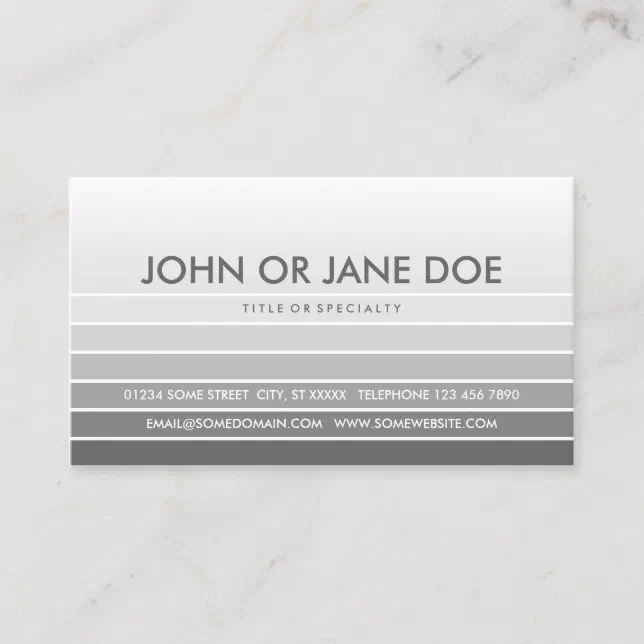 grey swatch business card | Zazzle