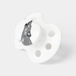 Grey Wolf Pacifier | Zazzle