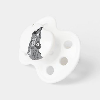 Grey Wolf Pacifier | Zazzle