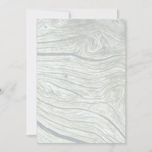 Grey wood Chic Modern Minimalist Rustic Wedding Invitation | Zazzle