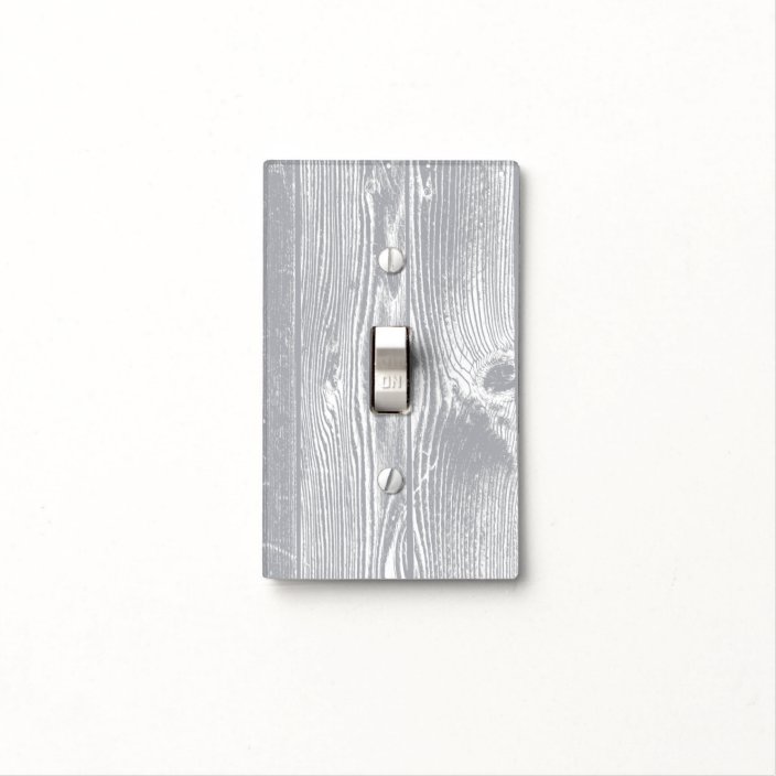 Grey Wood Pattern Light Switch Cover | Zazzle.com