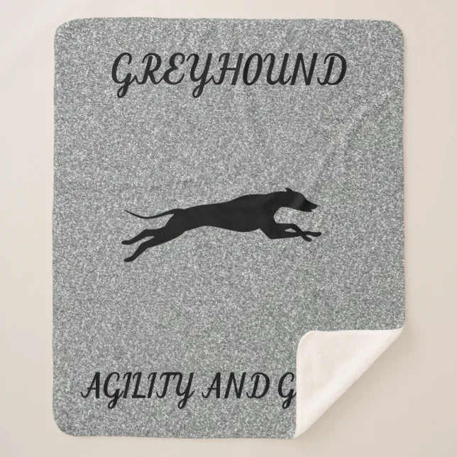 GREYHOUND "Agility and Grace" sherpa blanket. Sherpa Blanket | Zazzle