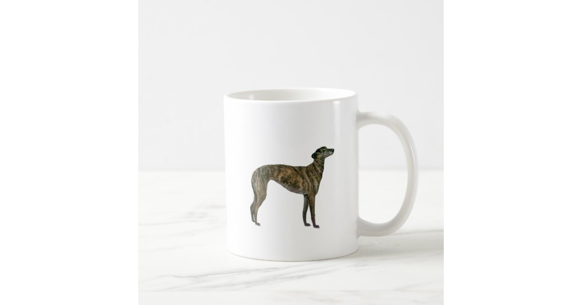 Greyhound (brindle) coffee mug | Zazzle