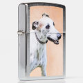 Greyhound Painting - Cute Original Dog Art Zippo Lighter | Zazzle