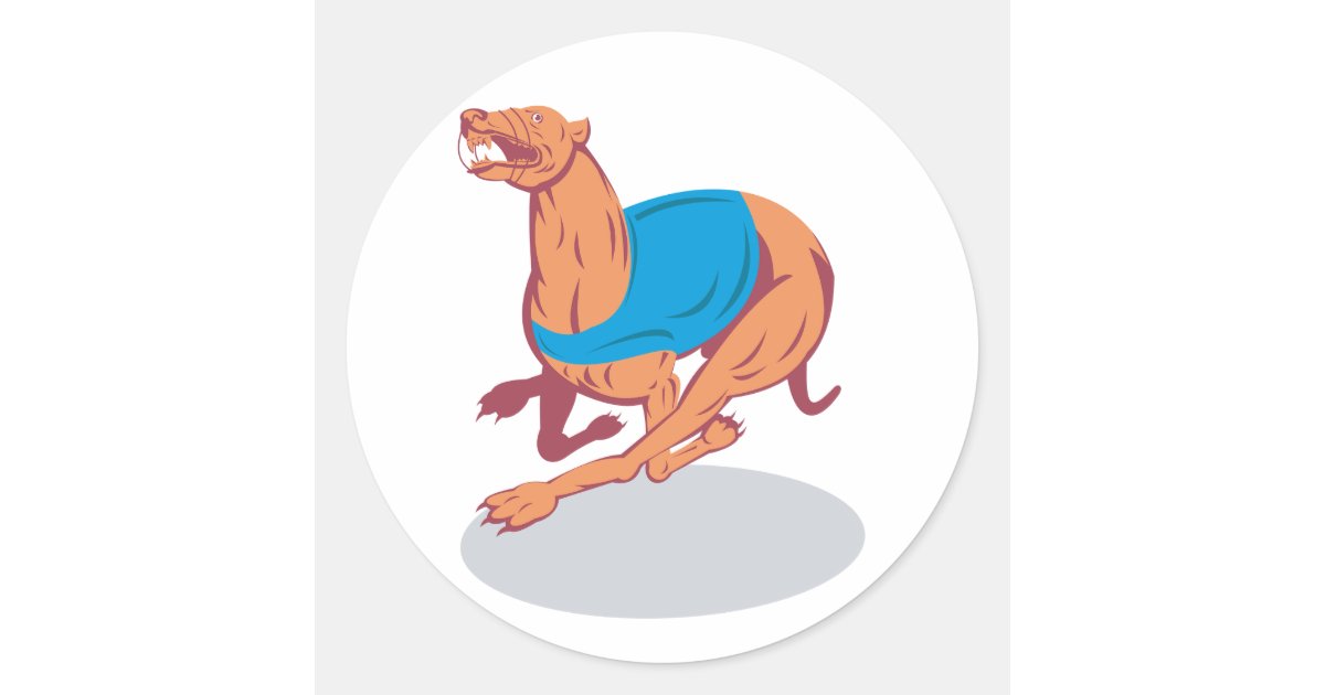 Greyhound Racing Stickers | Zazzle