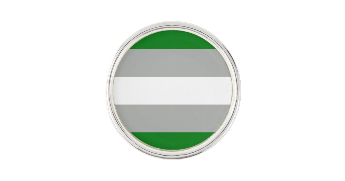 Greyromantic Pride Flag Lapel Pin | Zazzle