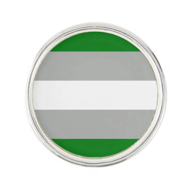 Greyromantic Pride Flag Lapel Pin | Zazzle