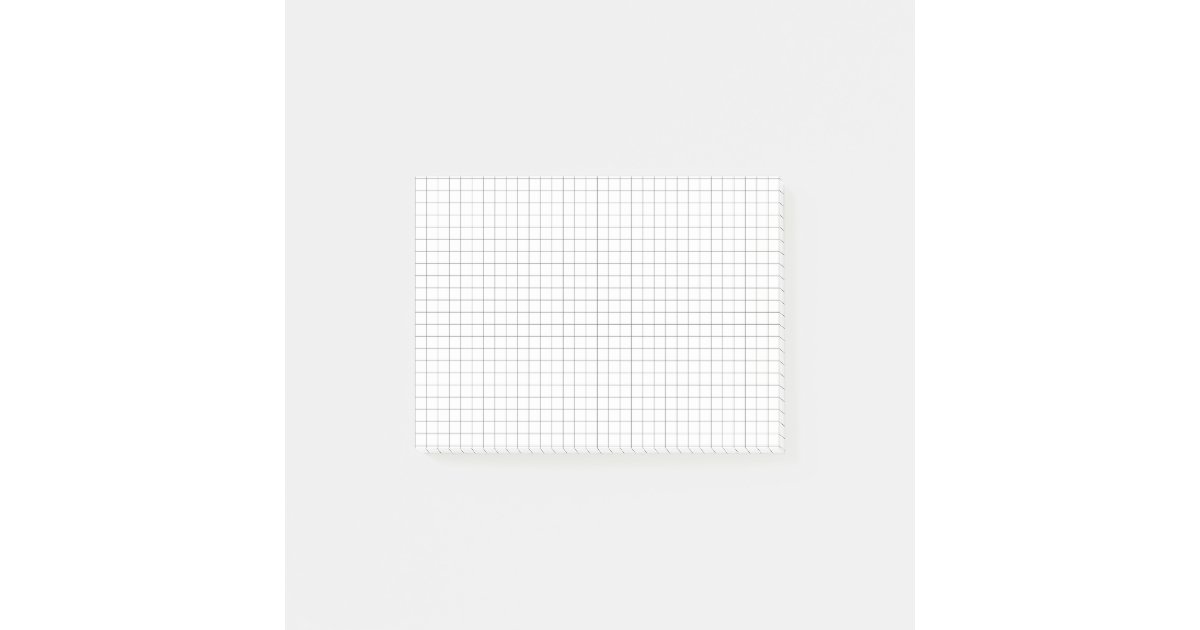 Grid Paper Sticky Notes | Zazzle
